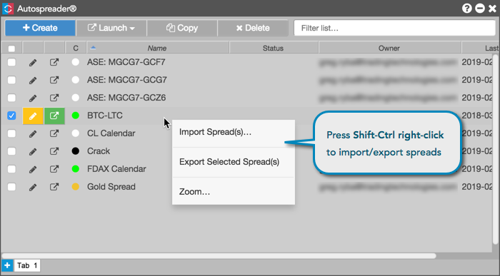 Sharing a Synthetic Spread | Autospreader Help and Tutorials